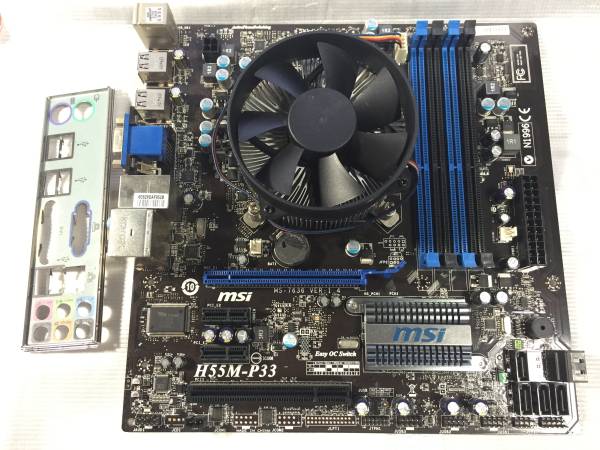 MSI H55M-P33 Intel H55/LGA1156 MicroATX/ i3-550(MSI)｜売買されたオークション情報 ...