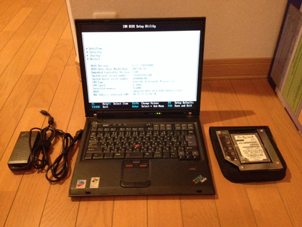 IBM Thinkpad T42 2373-L8J PenM1.7G/Mem1.5GB/HDD80GB 15inch WinXP＋2ndHDD ...