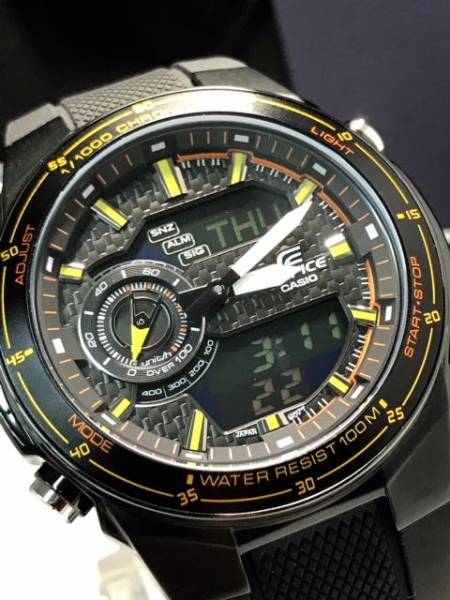 CASIO カシオ アナデジ 腕時計 EDIFICE エディフィス 正規品 ワールドタイム：世界48都市 フルオートカレンダー(EDIFICE)｜売買されたオークション情報、yahooの商品 ...