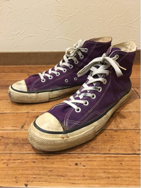 80s CONVERSE オールスター 紫 US11 コンバース ビンテージ スニーカー(29.0cm)｜売買されたオークション情報、yahooの商品情報をアーカイブ公開 - オークファン ...