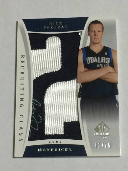 ファジーカス NICK FAZEKAS 川崎ブレイブサンダース 来日外国人 NBA LETTER PATCH AUTO 直筆サイン(Upper ...
