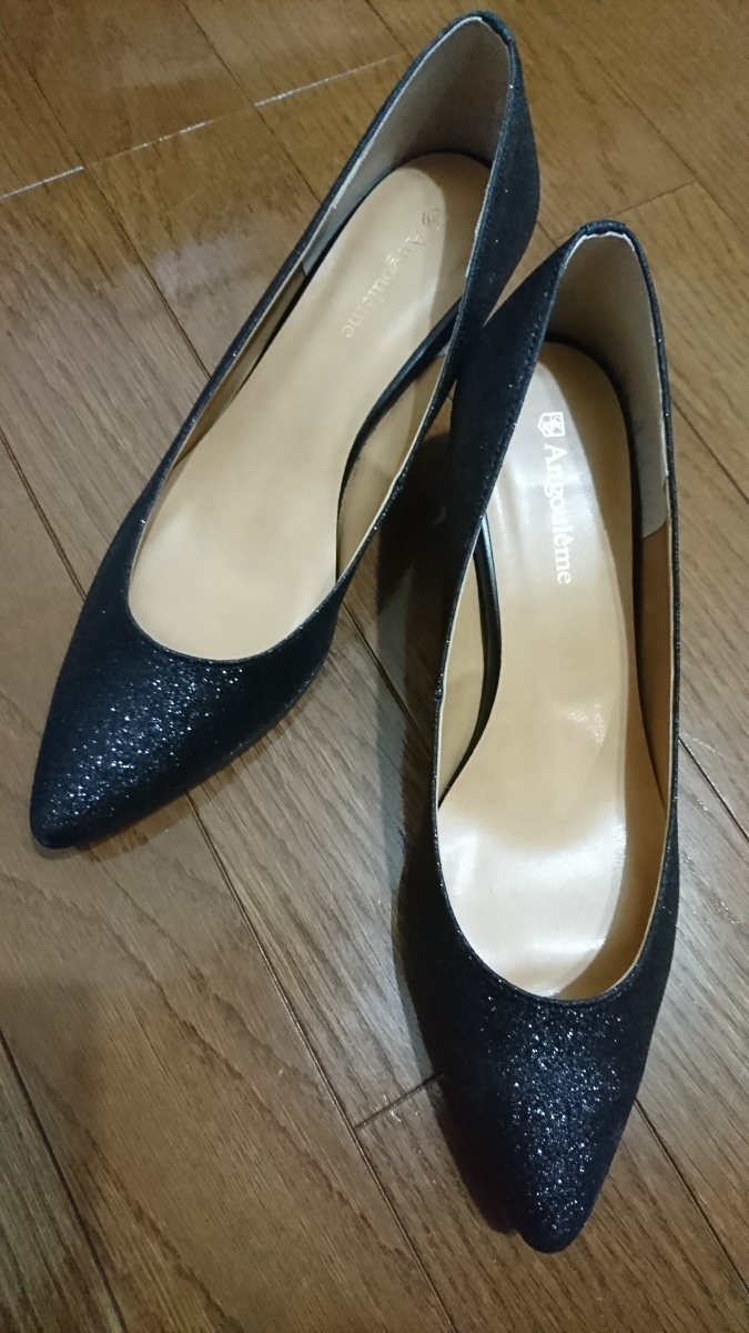 フランドル Angouleme ラメ入りキレイ目パンプス 23.5(ブラック系)｜売買されたオークション情報、yahooの商品情報をアーカイブ ...