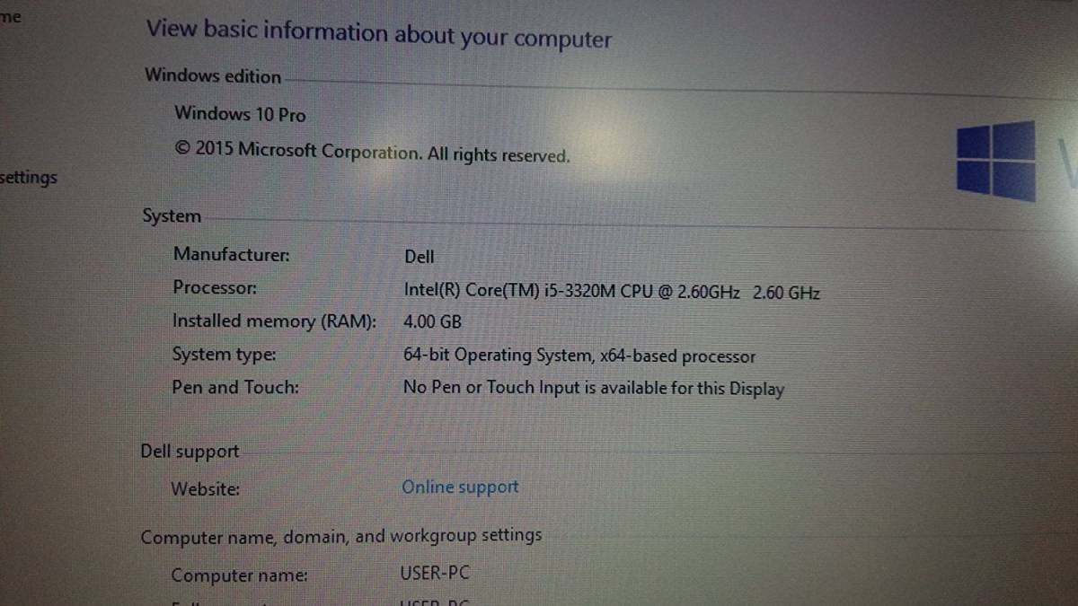 DELL Intel Core i5 2.6GHz English Keyboard Laptop Computer Windows 10 ...