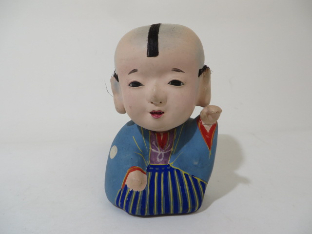 招き福助 手招き 首振り 福助人形 時代品 アンティーク 縁起物 招福 U04-1218(日本人形)｜売買されたオークション情報、yahooの商品情報をアーカイブ公開 - オークファン ...