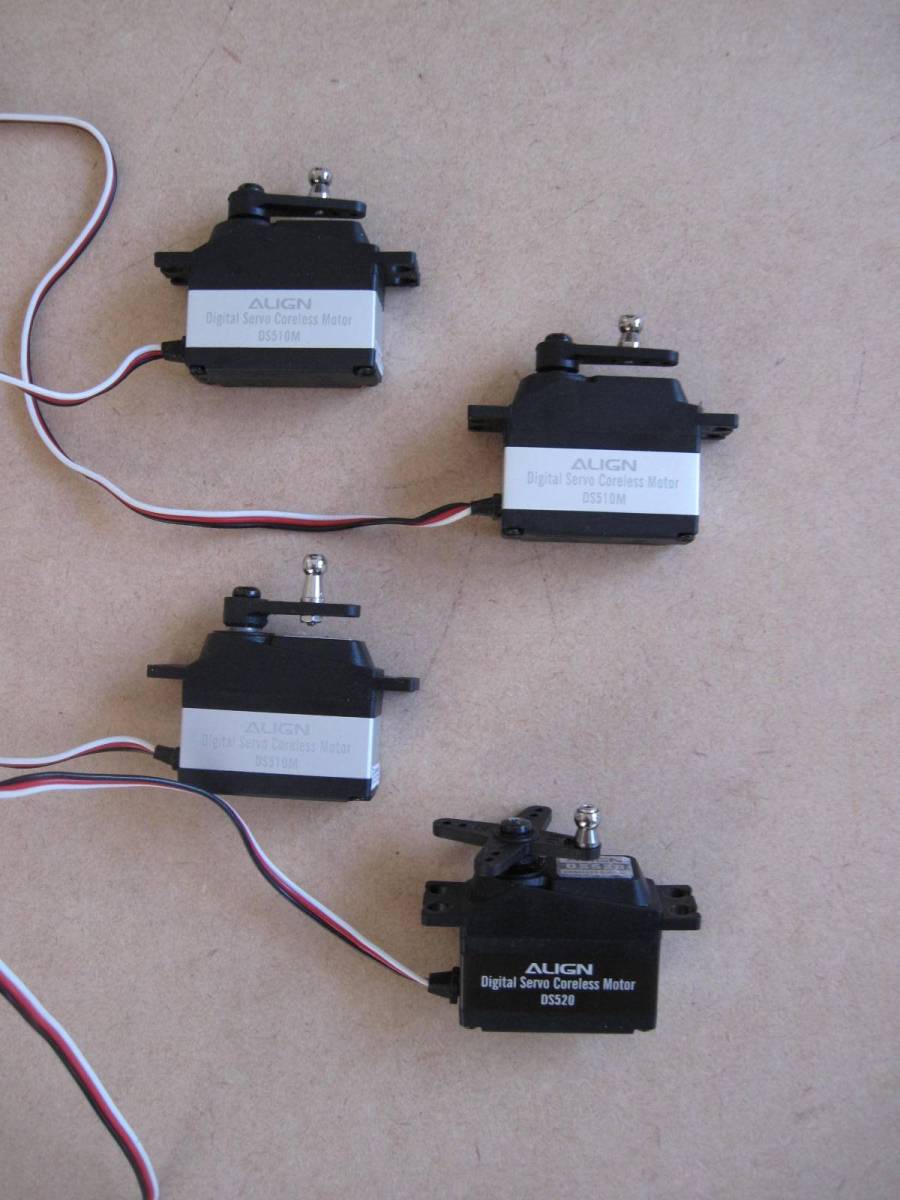 ラジコン ヘリコプター アライン ALIGN サーボ DS510M DS520 セット(パーツ)｜売買されたオークション情報、yahooの商品 ...