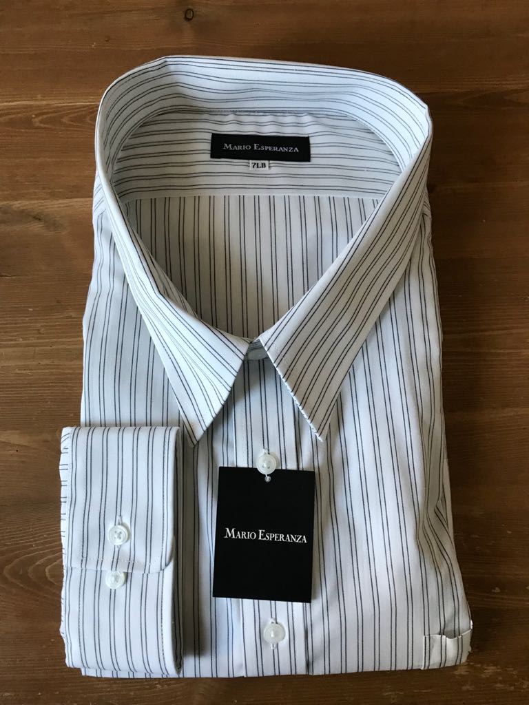 21 MARIO ESPERANZA ワイシャツ 7L ストライプ 送料164円 Yシャツ カッターシャツ 大きいサイズ(XLサイズ以上 ...