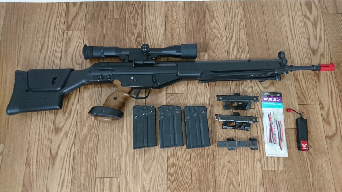 東京マルイ電動ガン スナイパーライフル PSG-1 SR9-TCカスタム 山猫は眠らないリチャード ミラー仕様(電動ガン)｜売買された ...