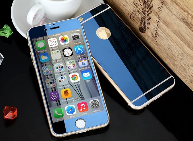 ネコポス Apple iPhone 6Plus/6sPlus専用 アルミバンパー+鏡面ガラスフィルム フルカバー ミラー メッキ加工 B1(iPhone 6 Plus/6s Plus用)｜売買 ...