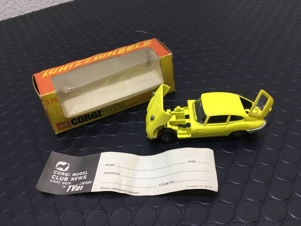 y209 CORGI TOYS/コーギー 4.2 LITRE JAGUAR E TYPE 2+2 WHIZZWHEELS ジャガー/ジャグワー ...