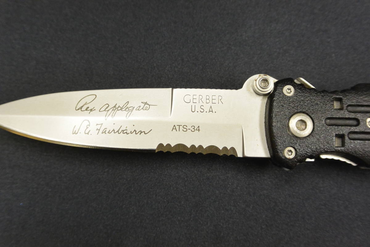 ナイフ ガーバー GERBER アップルゲイトコンバットフォルダー中 APPLEGATE COMBAT FOLDER シングルエッジ ATS-34(ハンティングナイフ、狩猟刀)｜売買された ...