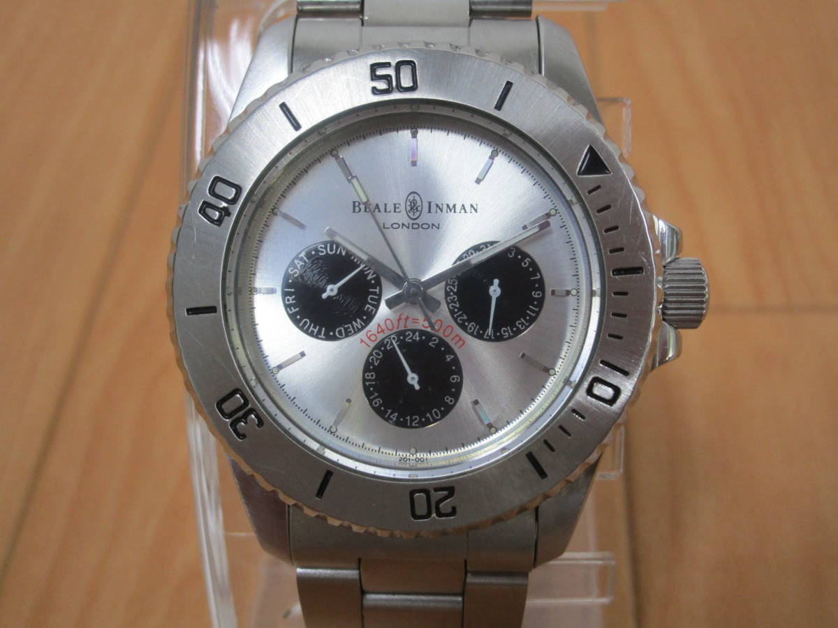 BEALE INMAN LONDON / 500mダイバーズウォッチ / 201-001 / 回転ベゼル / ねじ込み式リューズ ...