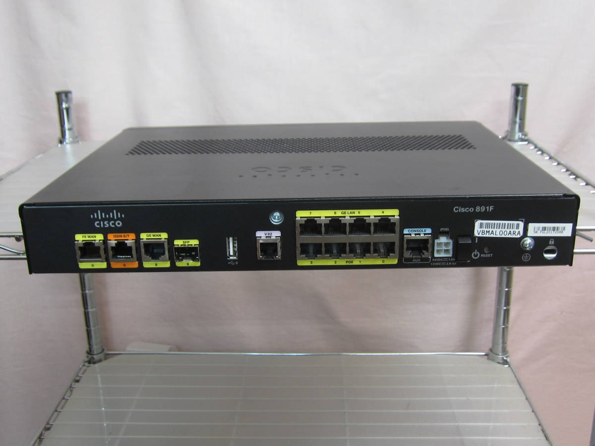 2台Set Cisco891FJ 3月最新 15.7 3 M2 CCP-Exp(ルーター)｜売買されたオークション情報、yahooの商品情報を ...