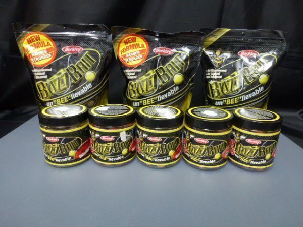 LURE バークレー バズベイト大量セット Berkley BUZZ BAIT 鯉エサ カープフィッシング用ベイト ポップアップ(練り餌 ...