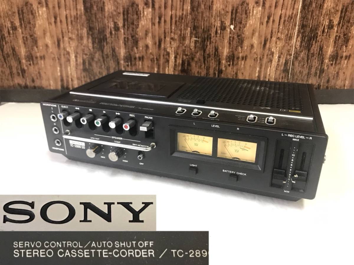 C-142: SONY/ソニー カセットレコーダー/テープレコーダー デンスケ TC-2890SD 動作未確認(一般)｜売買されたオークション ...