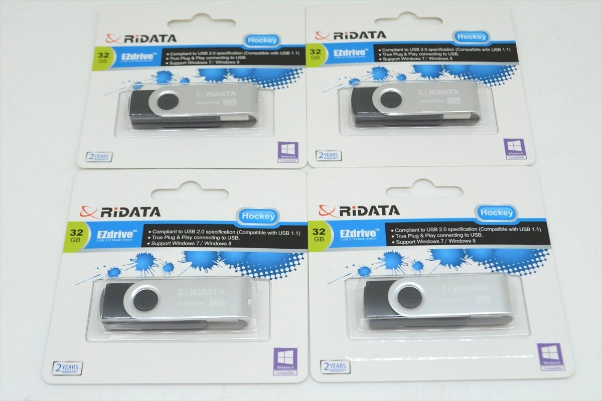 RiDATA EZdruve 32GB Hockey Flash Drive フラッシュドライブ メモリ 4個セット(32GB)｜売買された ...