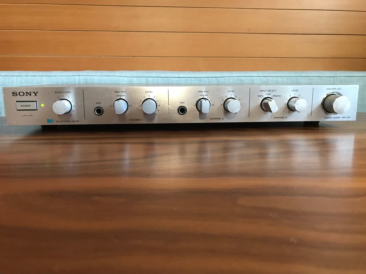 SONY MX-A3 サウンドミキサー フォノイコライザー ビンテージ solid state echo マイクエコー(エフェクター)｜売買されたオークション情報、yahooの商品情報を ...