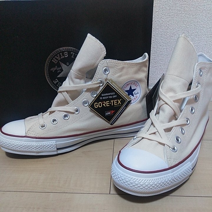 CONVERSE オールスター REACT GORE-TEX 28cm ハイ 100周年 限定 コンバース ゴアテックス ナチュラル/ホワイト 定価16200 ALL STAR(28.0cm ...