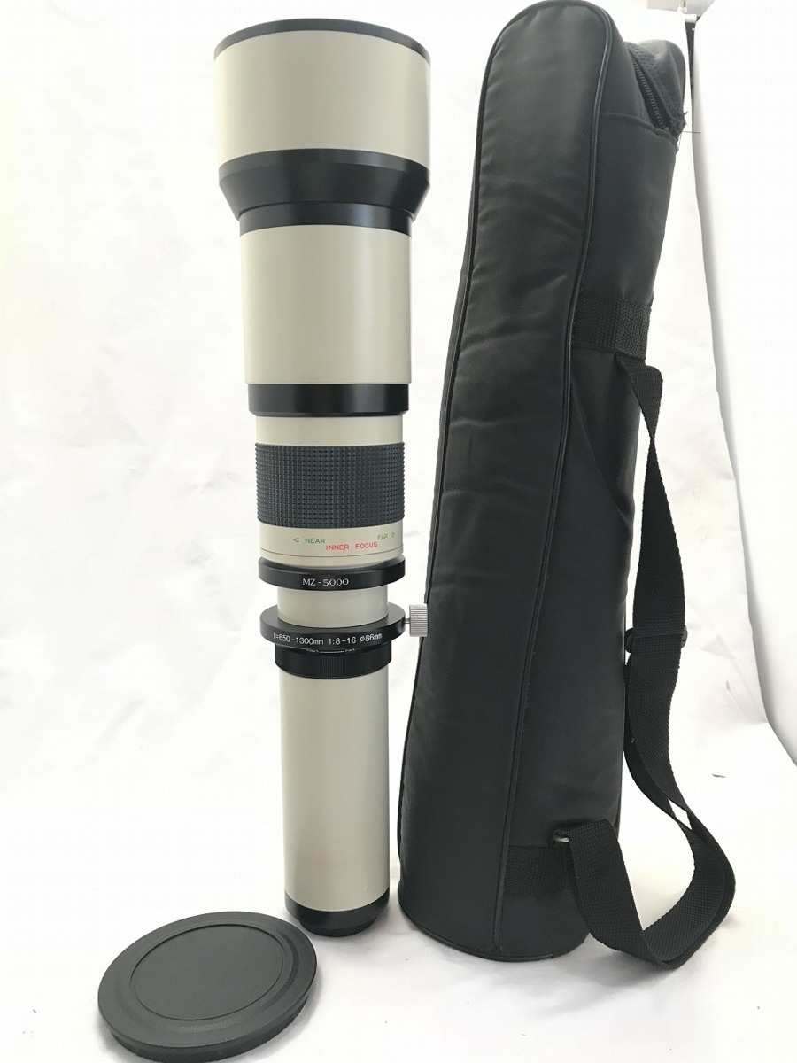 超 Kenko ケンコー 超望遠レンズ MZ-5000 650-1300mm F8-16 ズームレンズ 生産終了品 専用ケース付き SH ...