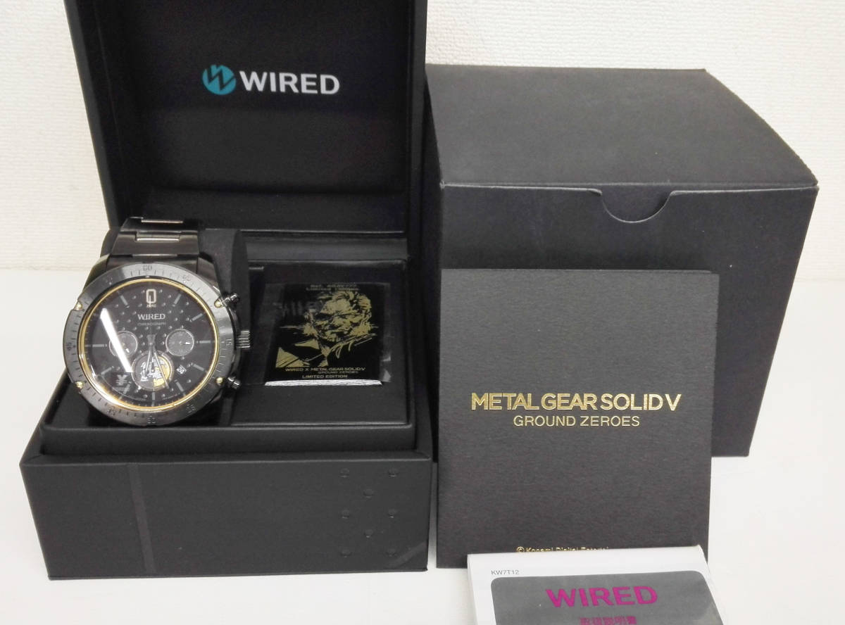 SEIKO WIRED × METAL GEAR SOLID V GROUND ZEROS AGAV777 メタルギアソリッド コラボモデル ...