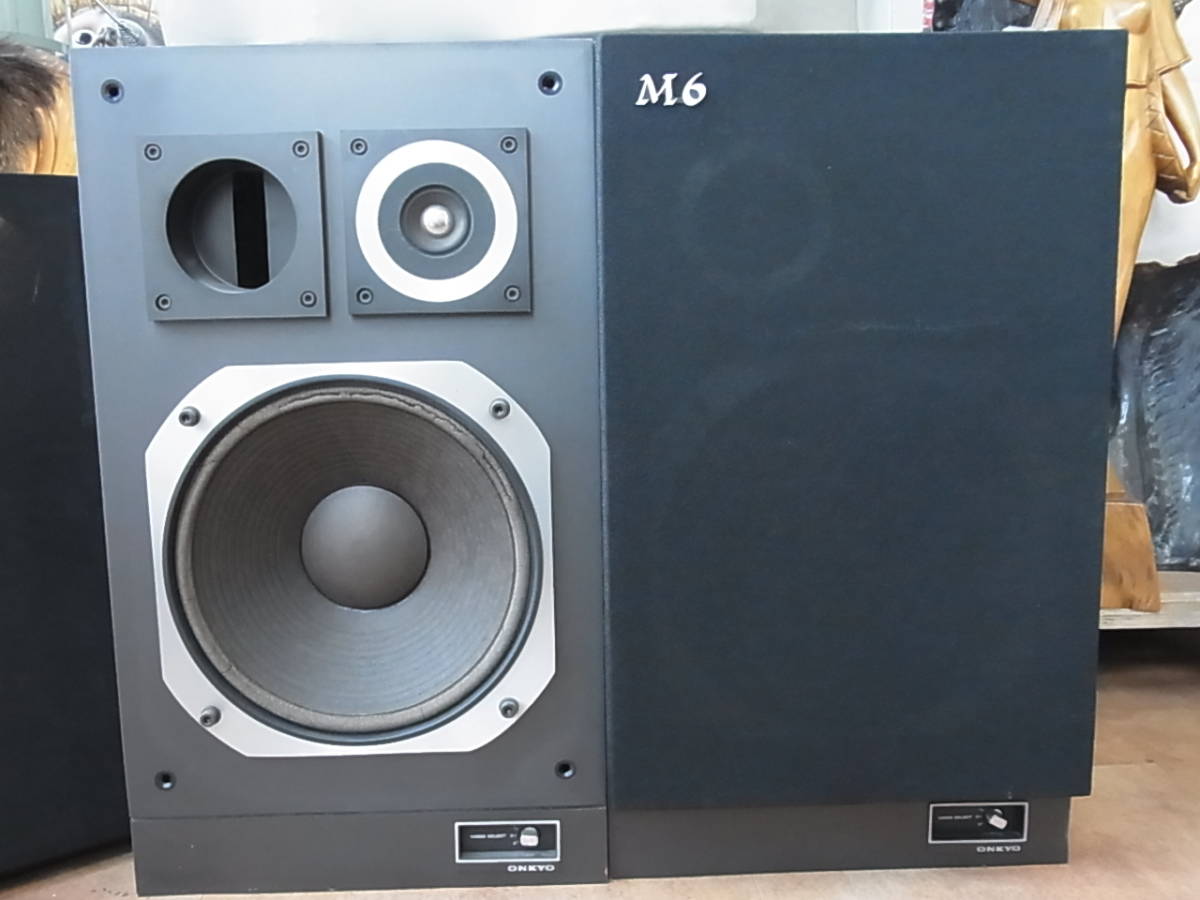 ONKYO オンキョー M6 2WAYスピーカー スピーカー 2台 ペア セット バスレフ方式/ブックシェルフ型 ヴィンテージ オーディオ ...