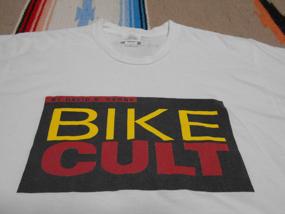 BIKE CULT DAVID B. PERRY Tシャツ 自転車バイシクル ピストバイク オールドスクール マウンテンバイク ...