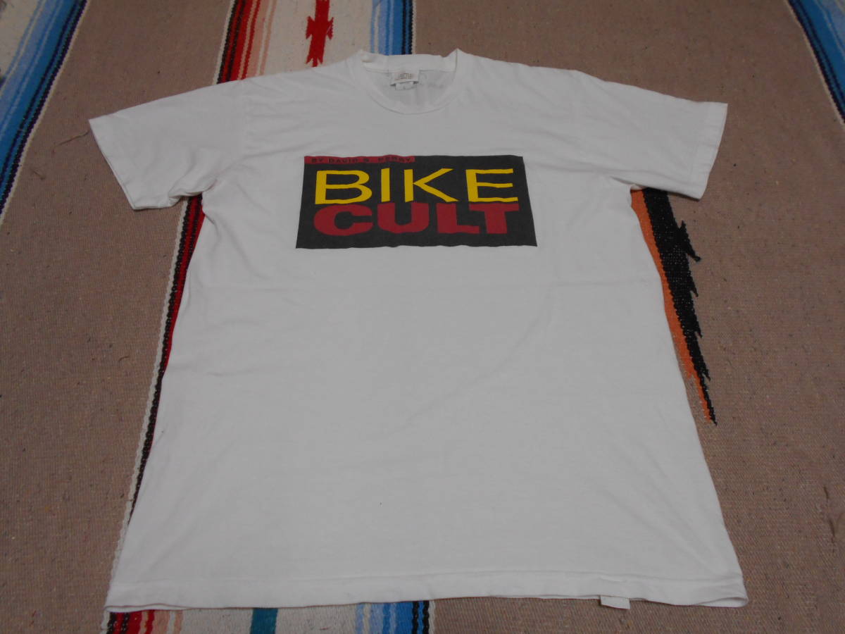 BIKE CULT DAVID B. PERRY Tシャツ 自転車バイシクル ピストバイク オールドスクール マウンテンバイク ...