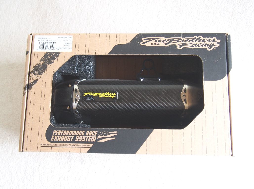 Two brothers racing カワサキ Ninja250/300 2013-15 スリップオン Tarmac カーボンサイレンサー ...
