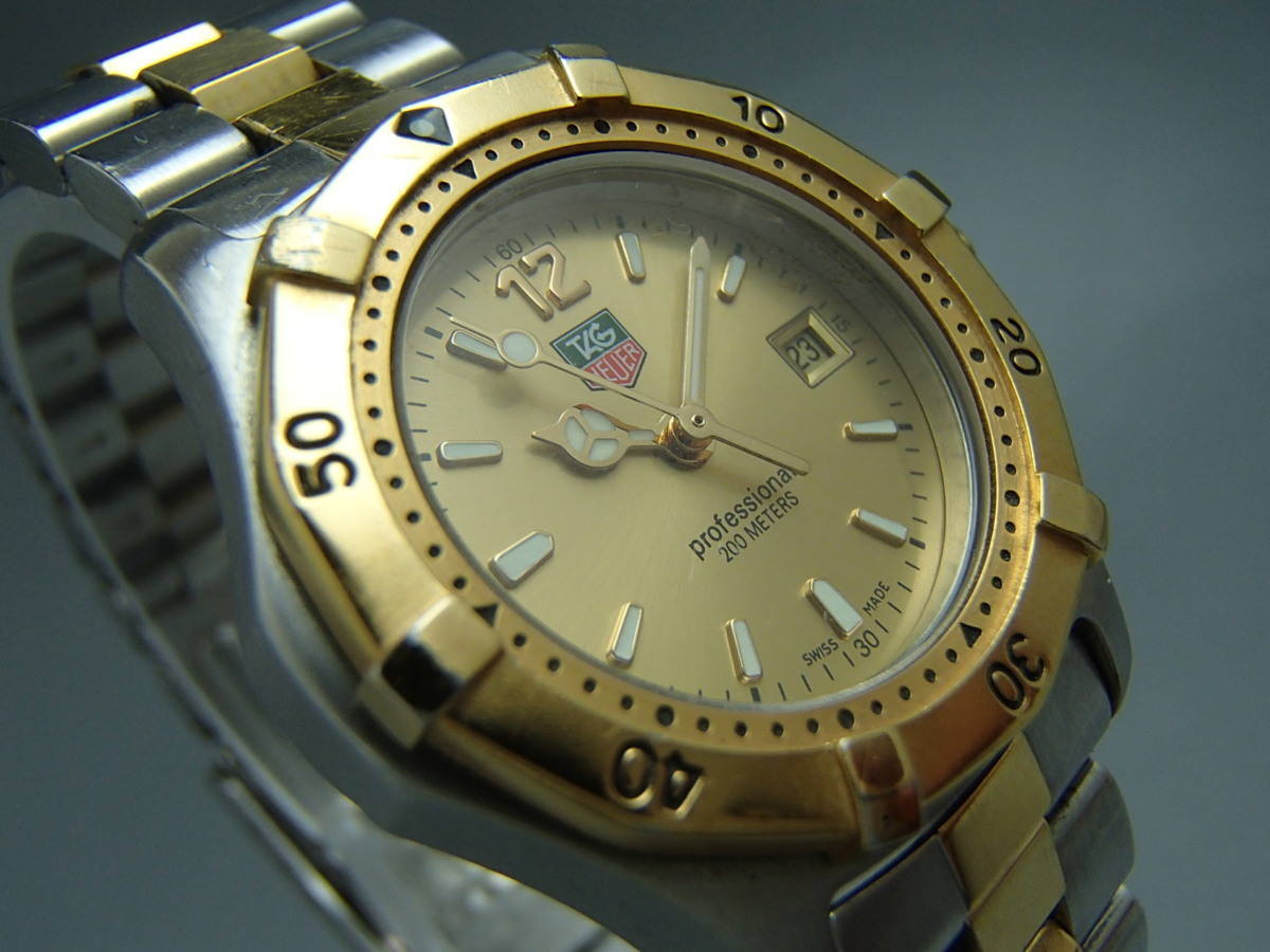 タグホイヤー プロフェッショナル 200m 腕時計 WK1321-0 ゴールド文字盤 クォーツ レディース 時計 稼働品 TAG Heuer B043(タグ・ホイヤー)｜売買されたオークション ...