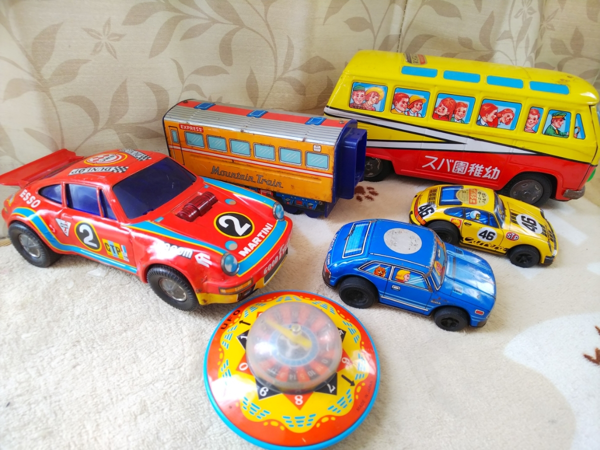 レトロ ブリキ おもちゃセット 幼稚園バス UFO ポルシェ DAISIN ダイシン イチコー 日本玩具協会(自動車)｜売買されたオークション情報、yahooの商品情報をアーカイブ公開 ...