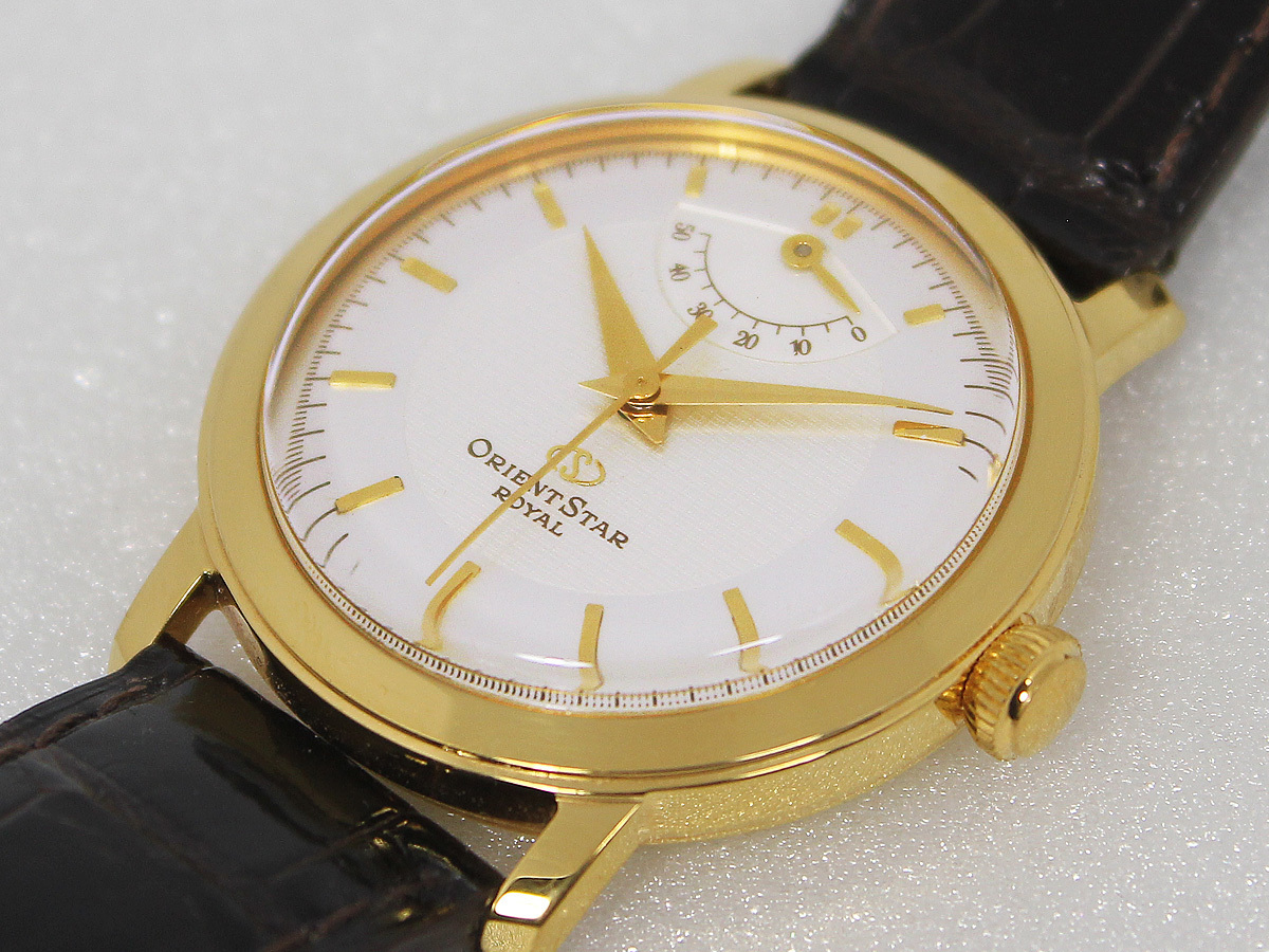 ORIENT STAR ROYAL/オリエント スターロイヤル/18金無垢/手巻き/パワーリザーブ/腕時計/メンズ 3016(オリエントスター ...
