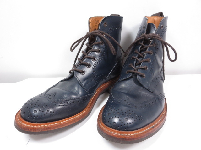 超 トリッカーズ Trickers M2508 カントリーブーツ メンズ ネイビー size9.5 ダイナイトソール MZ3702(UK9.5)｜売買されたオークション情報、yahooの商品 ...