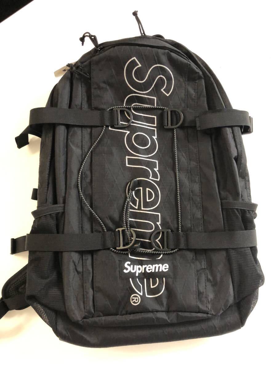 supreme 18fw backpack シュプリーム バックパック 黒 BLACK ブラック 立ち上げ week1(かばん、バッグ)｜売買 ...
