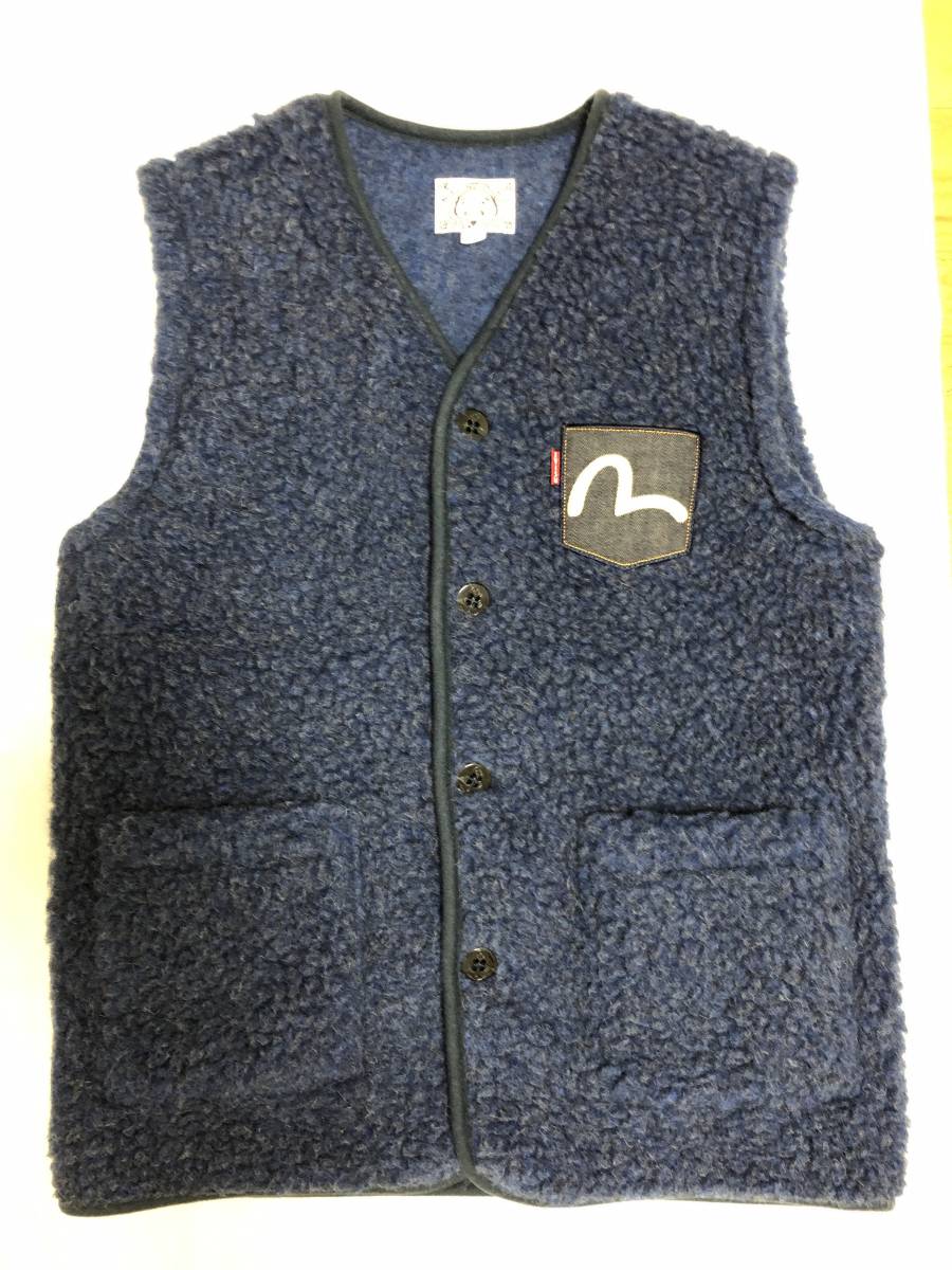 EVISU WOOL VEST NAVY size:XS(ジャケット、上着)｜売買されたオークション情報、yahooの商品情報をアーカイブ公開 ...