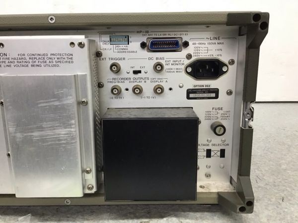 190218R306 YHP 4191A RF impedance analyzer OPT 002(アマチュア無線)｜売買されたオークション ...