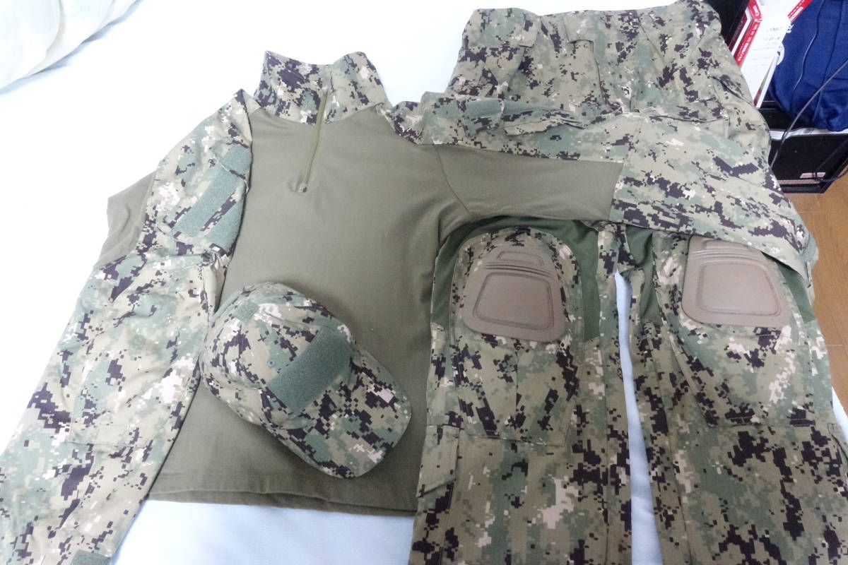 EMERSON COMBATタイプ Gen2 BDU上下 帽子 セット AOR2 M / エマーソン コンバットシャツ サバゲー ベース ...