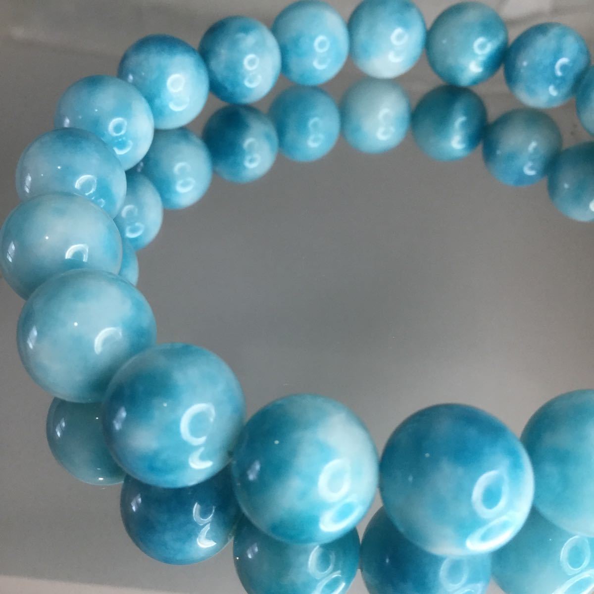 d04 アイスラリマー ブレスレット ラリマー AAAAカラー 内周約 17.5cm 10ミリ(天然石、半貴石)｜売買されたオークション情報、yahooの商品情報をアーカイブ公開 ...