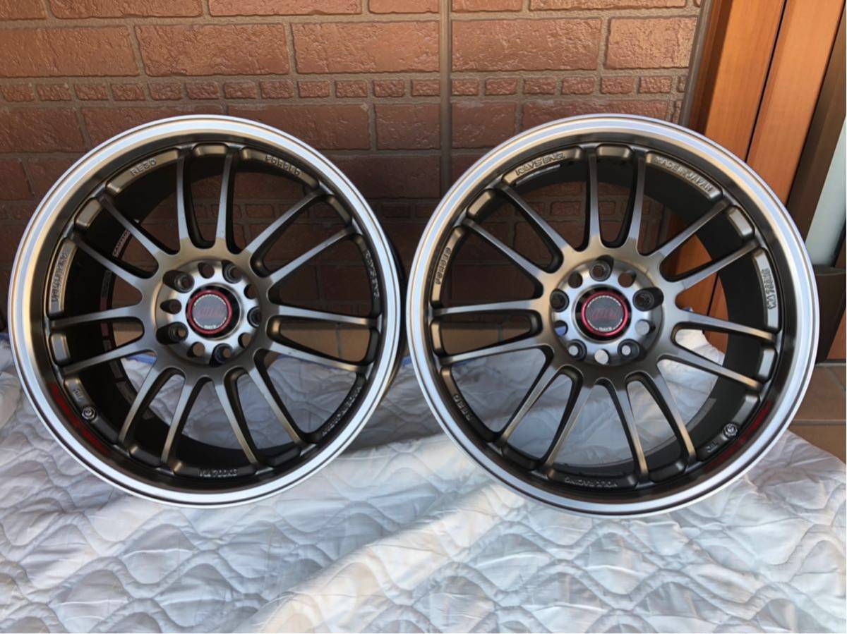 RAYS VOLKRACING RE30 CLUBSPORT 8.5J +52 18 2本セット 検索用 CE28 TE37 ZE40 FD2 ...