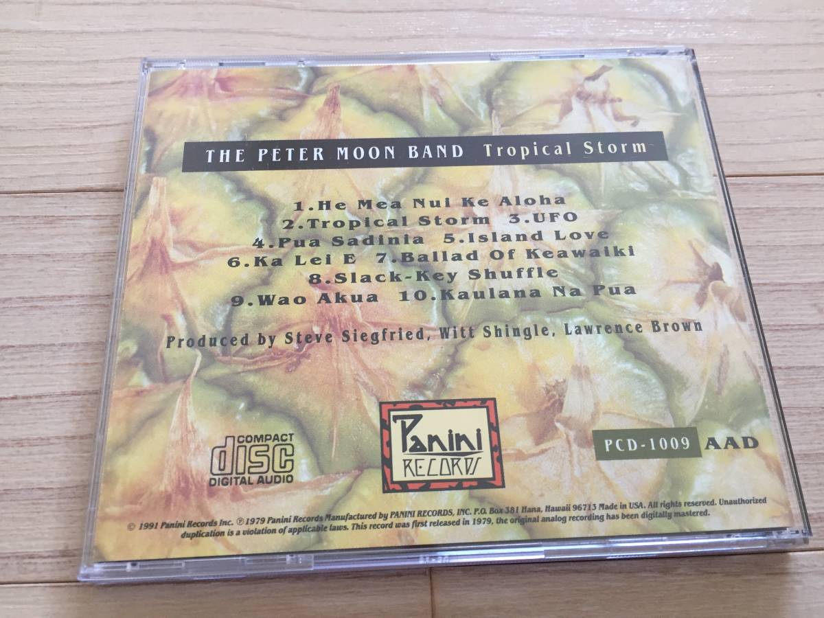 US盤/CD/Panini Records/PCD-1009/1991年盤 Peter Moon / Tropical Storm