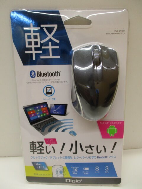 五日市店 ナカバヤシ Digio2 Bluetooth 3ボタン マウス Sサイズ ブラック MUS-BKT99BK 品(ワイヤレスマウス)｜売買されたオークション情報、yahooの商品情報を ...