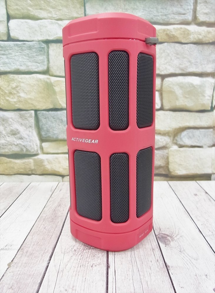 アクティブギア 防滴 Bluetooth スピーカー H4-REBK レッド系 ポータブル 2000mA ACTIVEGEAR 1907LR086(スピーカー)｜売買されたオークション情報 ...