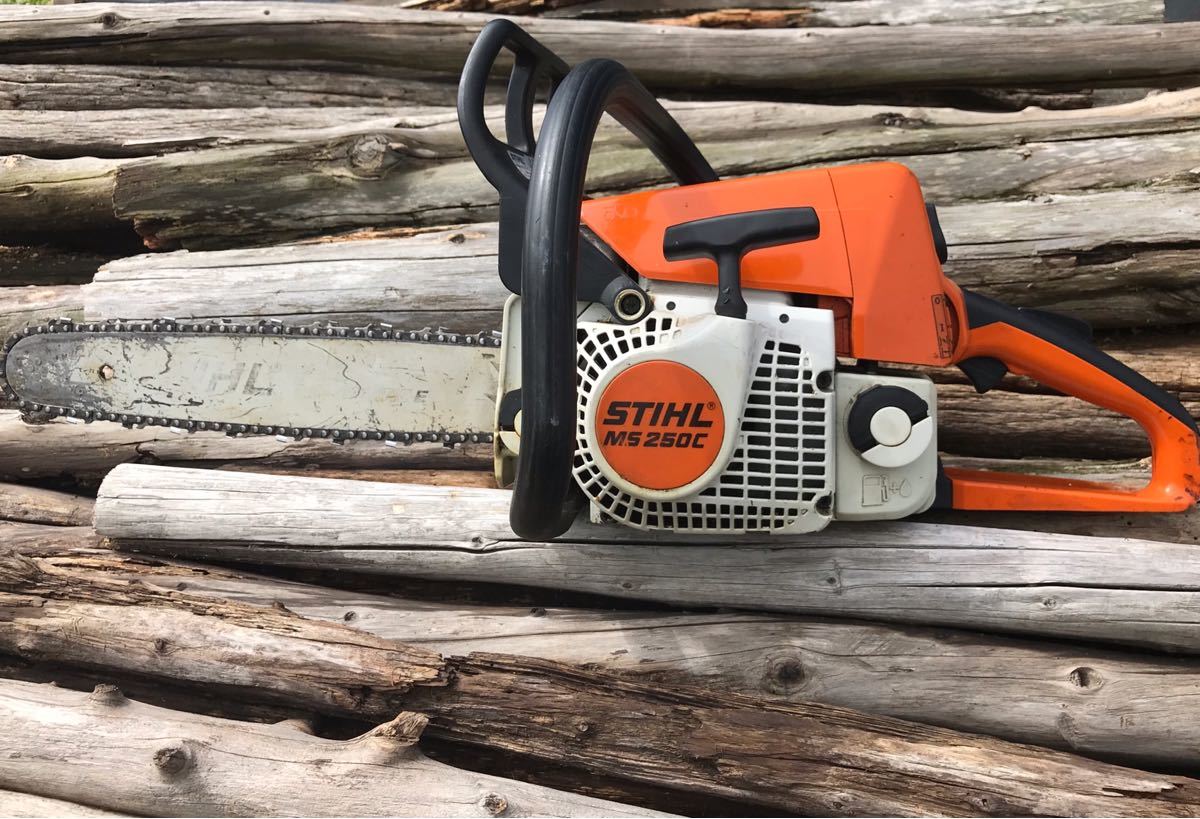 良品 STIHL スチール MS250C-BE 45.4ccエンジンチェンソー(チェーンソー)｜売買されたオークション情報、yahooの商品 ...