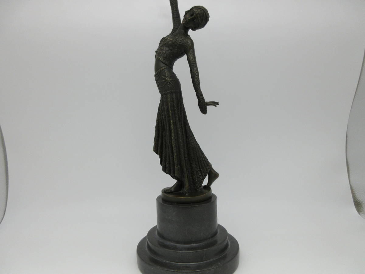 アールデコ調 D.H Chiparus ダンサー ブロンズ像(西洋彫刻)｜売買されたオークション情報、yahooの商品情報をアーカイブ公開 - オークファン（aucfan.com）