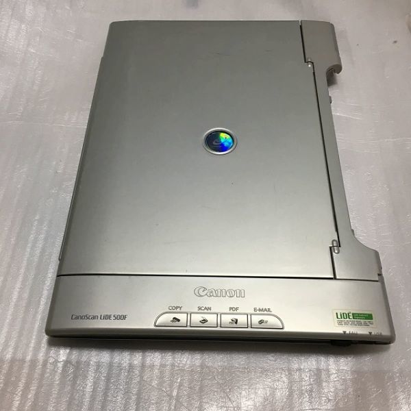 PC周辺機器 Canon キャノン Cano Scan Lide 500F ポータブル フラットヘッド スキャナー 本体のみ 動作未確認 ...