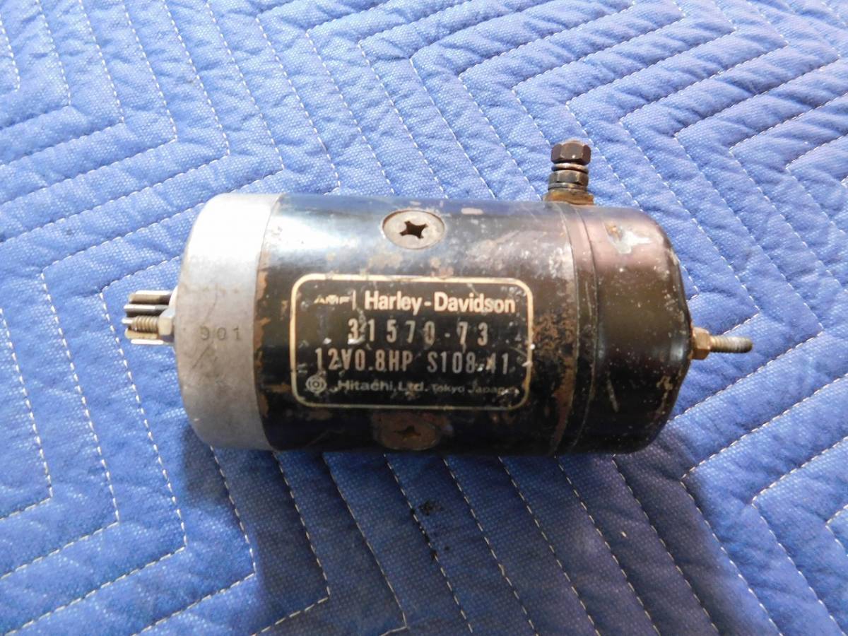 V164 実働 ハーレー ショベル エボ 純正 セルモーター スターター 日立製 31570-73(ハーレーダビッドソン用)｜売買された ...