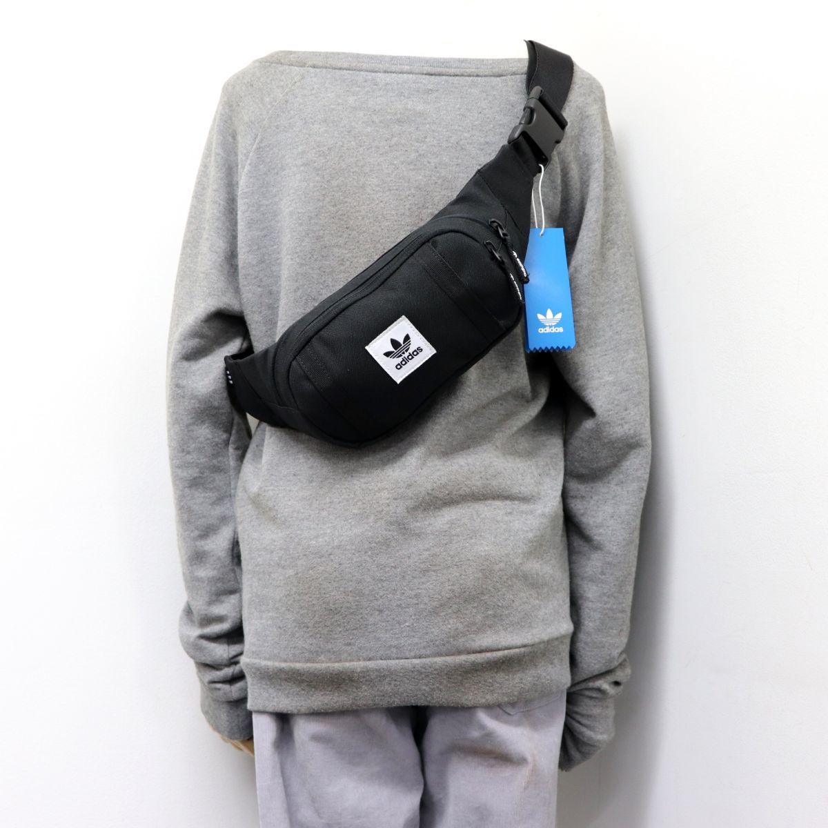 アディダス オリジナルス adidas Originals 男女兼用 クロス ボディバッグ ショルダーバッグ ウエストバッグ 黒 DW7353 ...