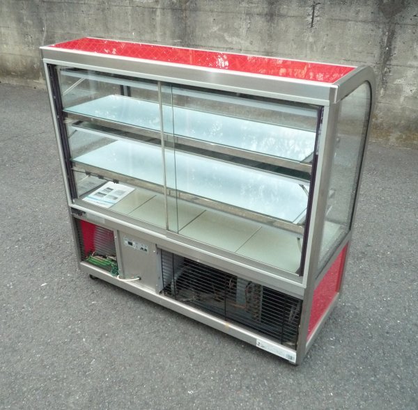 木枠 RS181024D＠オオホ冷蔵ショーケースW1200×D500×H1150 100V OHGU-1200W JKK9 専門店の安心の1 ...