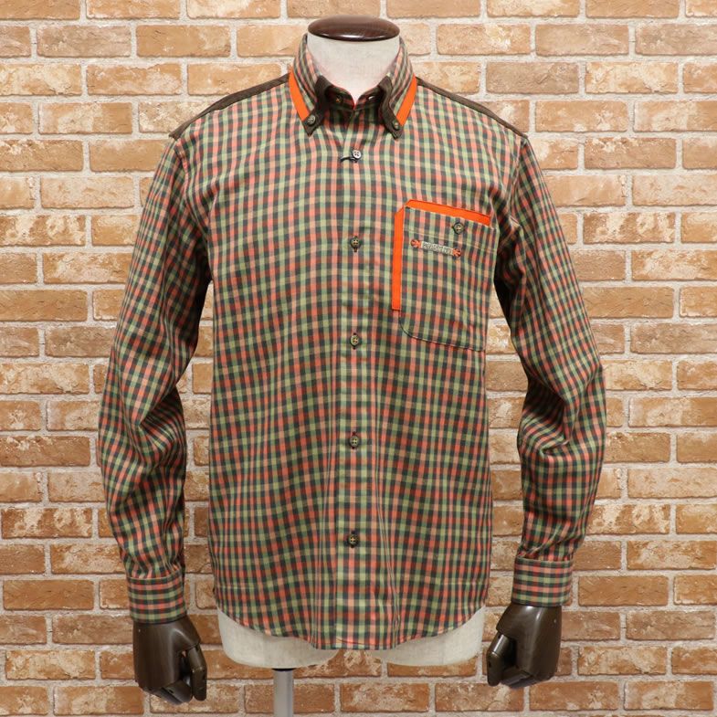 1円/秋冬/PAGELO/Lサイズ/長袖シャツ 日本製 チェック コーデュロイ切替 ボタンダウン 綿混 パジェロ /オレンジ×カーキ/a271/(Lサイズ)｜売買されたオークション情報 ...