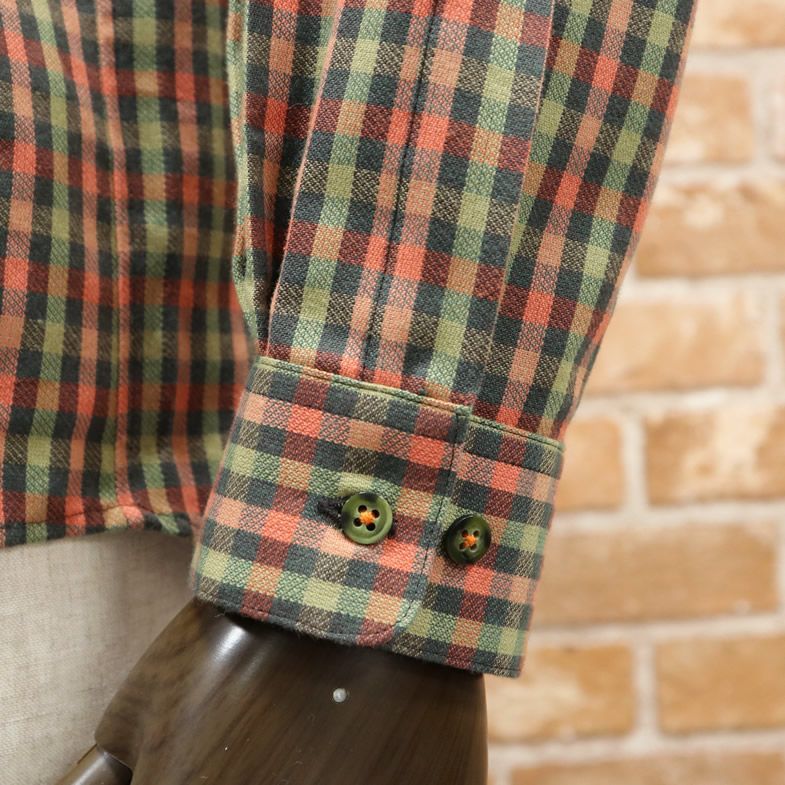 1円/秋冬/PAGELO/Lサイズ/長袖シャツ 日本製 チェック コーデュロイ切替 ボタンダウン 綿混 パジェロ /オレンジ×カーキ/a271/(Lサイズ)｜売買されたオークション情報 ...