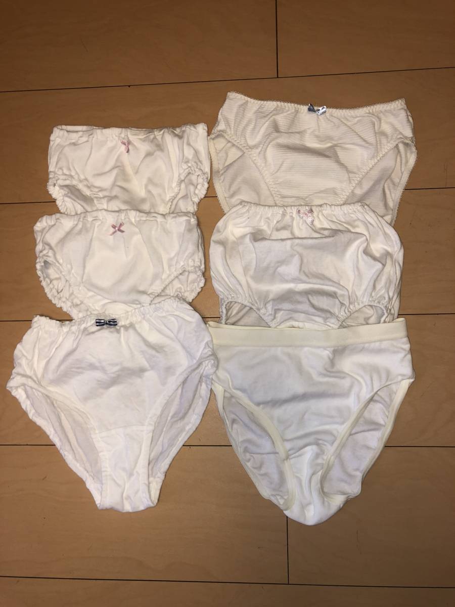 JS JC JK レトロ グンゼ＆ワコール ティーンズ ジュニア向けショーツ パンティー6枚セット 整理品 難あり(160（155cm～）以上 ...