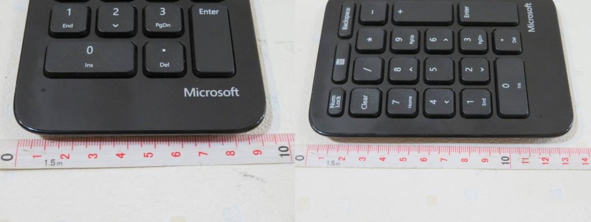 ワイヤレスマウス テンキー セット Microsoft ブラック Model 1560 Model 1558 電池付き マイクロソフト ...